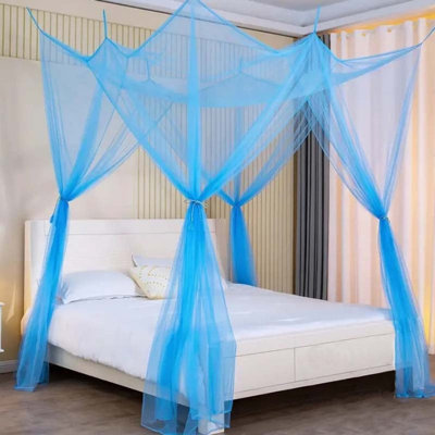 blue bed canopy