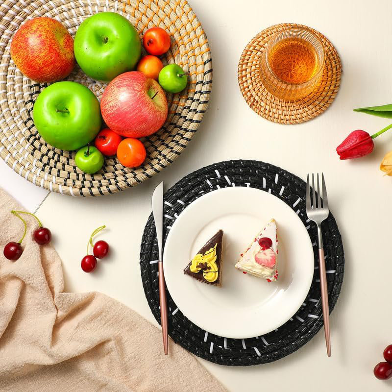 Bungalow Rose 11 Pcs Boho Wall Basket Decor Decorative Bulrush Woven ...