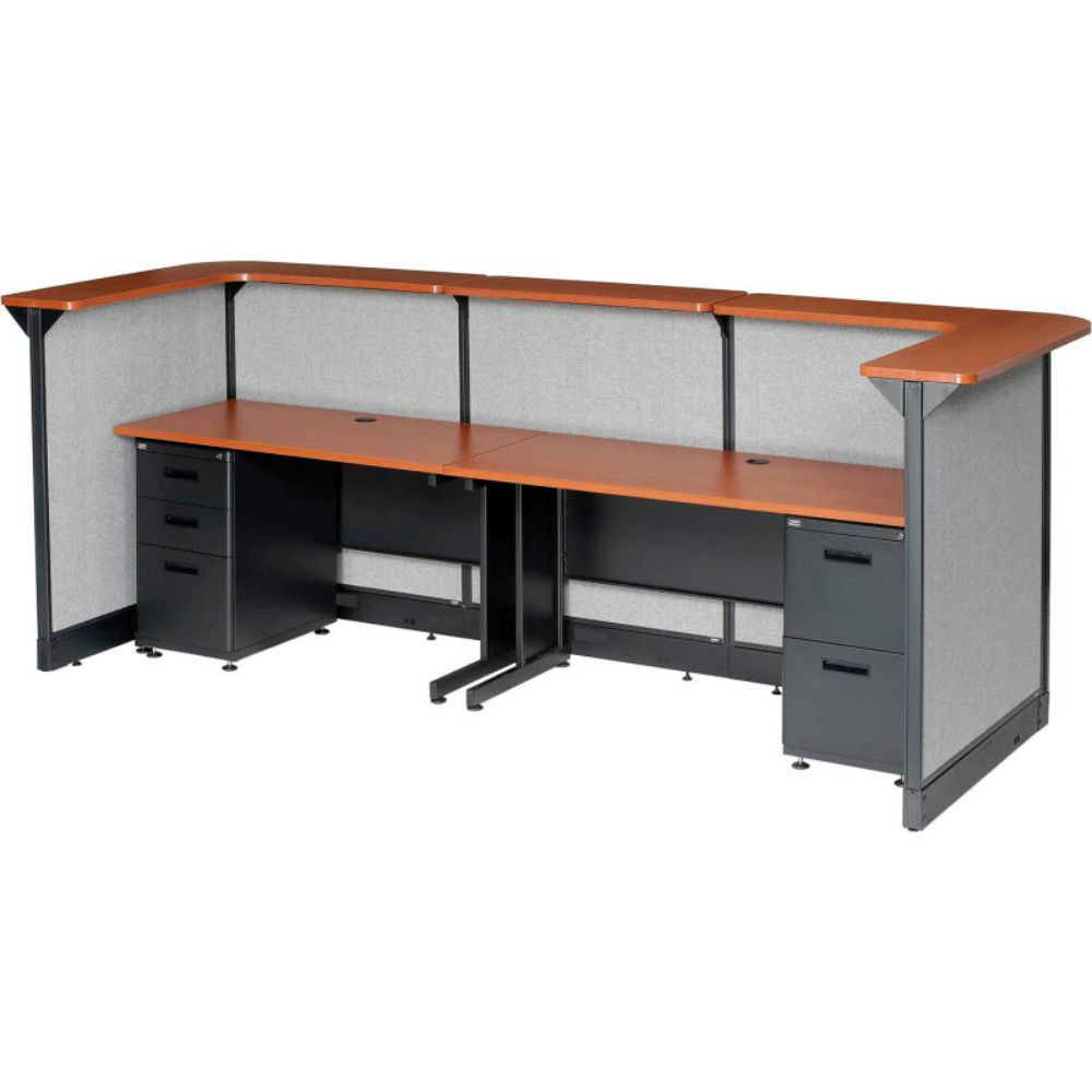 Interion U-Shaped Reception Station W/Raceway 124"W X 44"D X 46"H ...