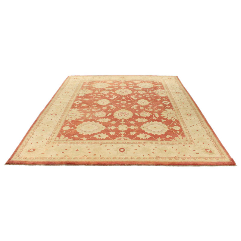 Home and Rugs 8x10 Beige and Red Turkish Oushak Rug | Wayfair