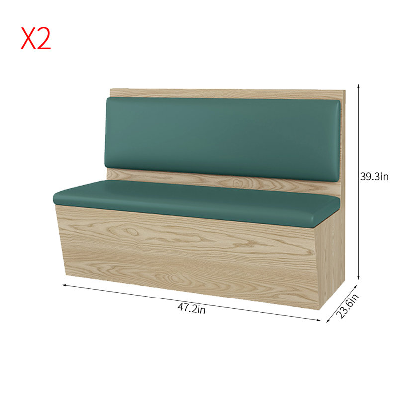 Canadian Linen Light Luxury Simple Restaurant Benches Faux Leather ...