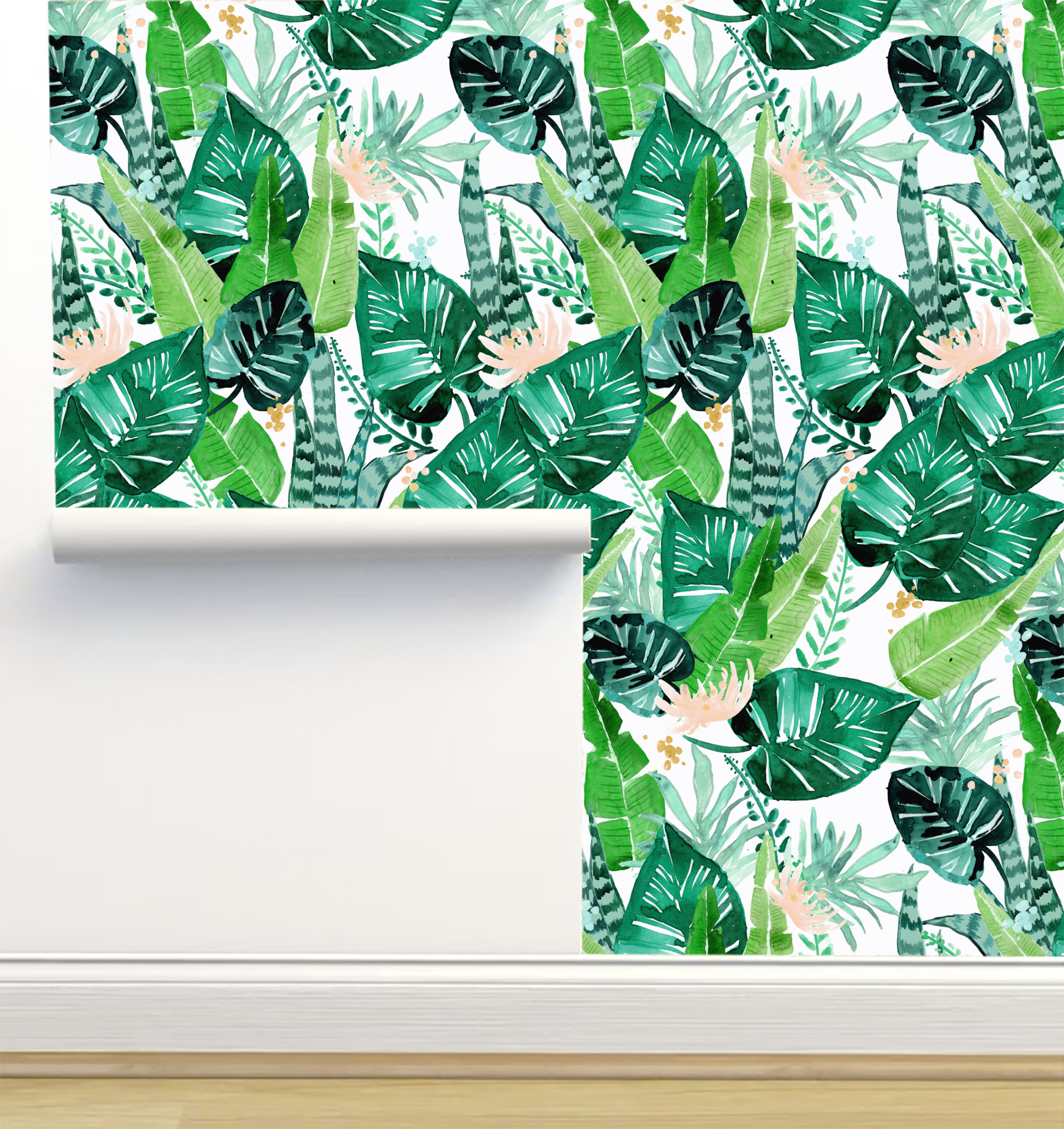 Limitless Walls Crystal W Design 12' L x 2' W Peel and Stick Wallpaper ...