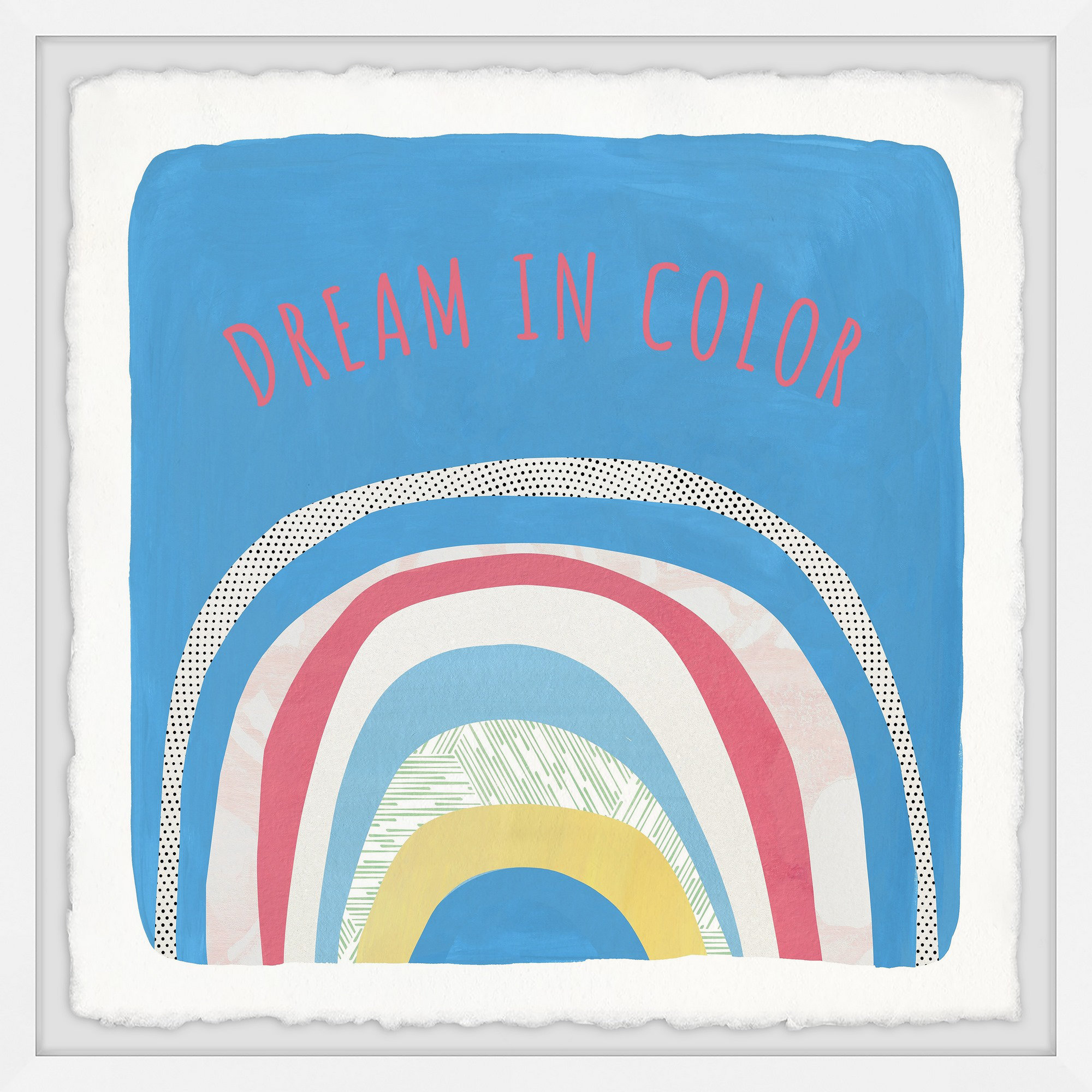 Isabelle & Max™ Gaskill Dream in Rainbow Framed Print | Wayfair
