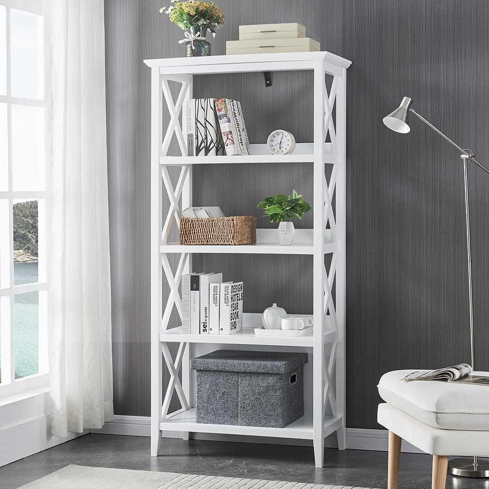 Longshore Tides Tier Storage Shelves Bookcase - Wayfair Canada