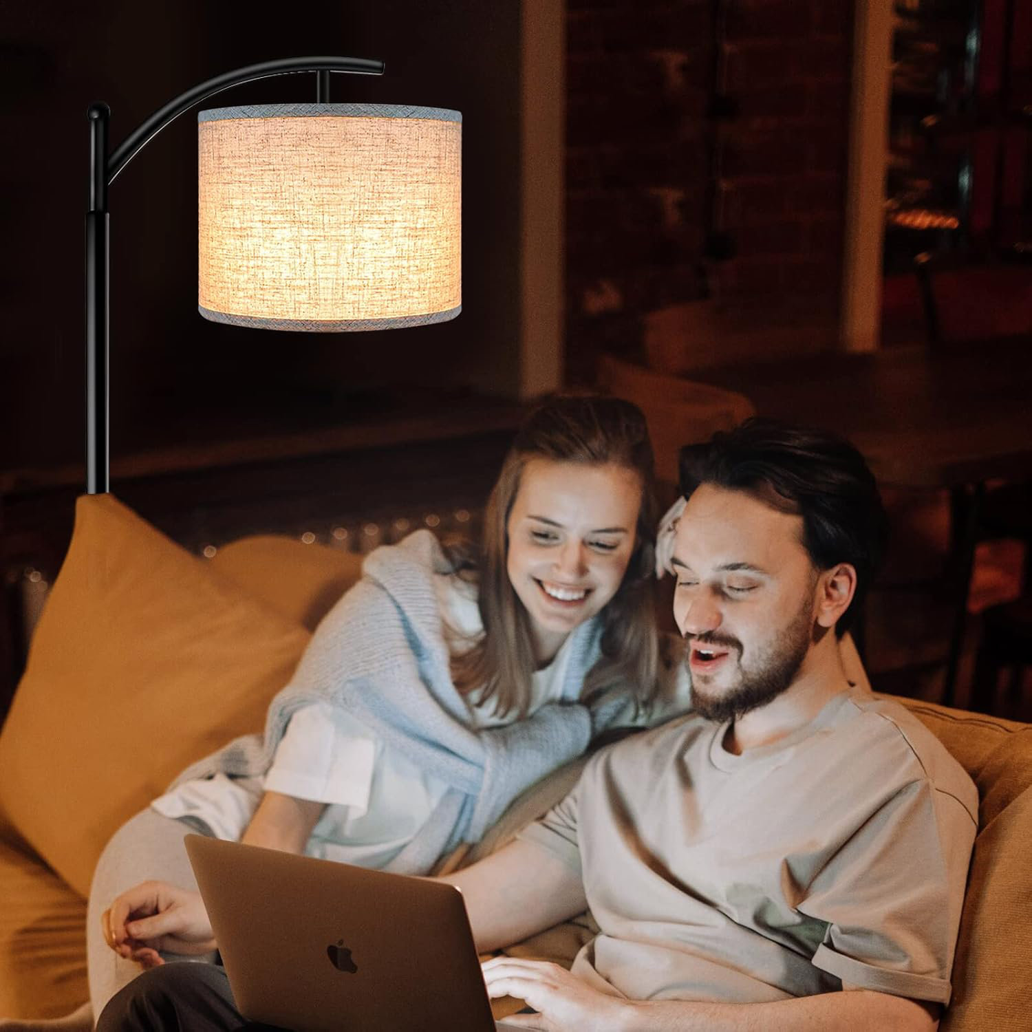 Ebern Designs Floor Lamp For Living Room, 4 Color Temperature LED Floor ...