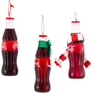 Kurt Adler Coca-Cola® Bottle 3 Piece Blow Mold Hanging Figurine ...