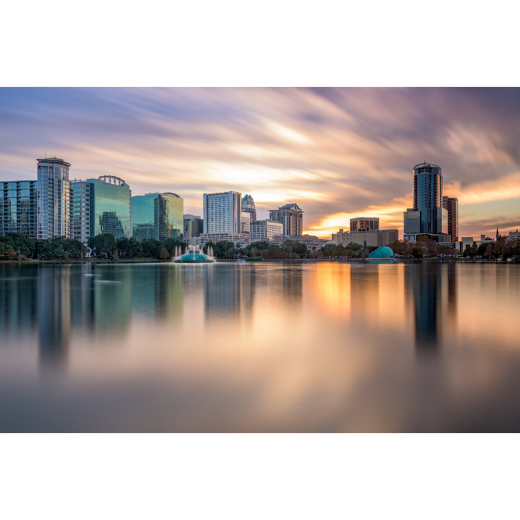 17 Stories Orlando Florida Skyline by SeanPavonePhoto - Wrapped Canvas ...