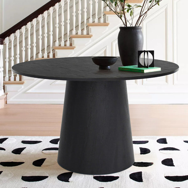 Black Round Dining Tables You'll Love | Wayfair