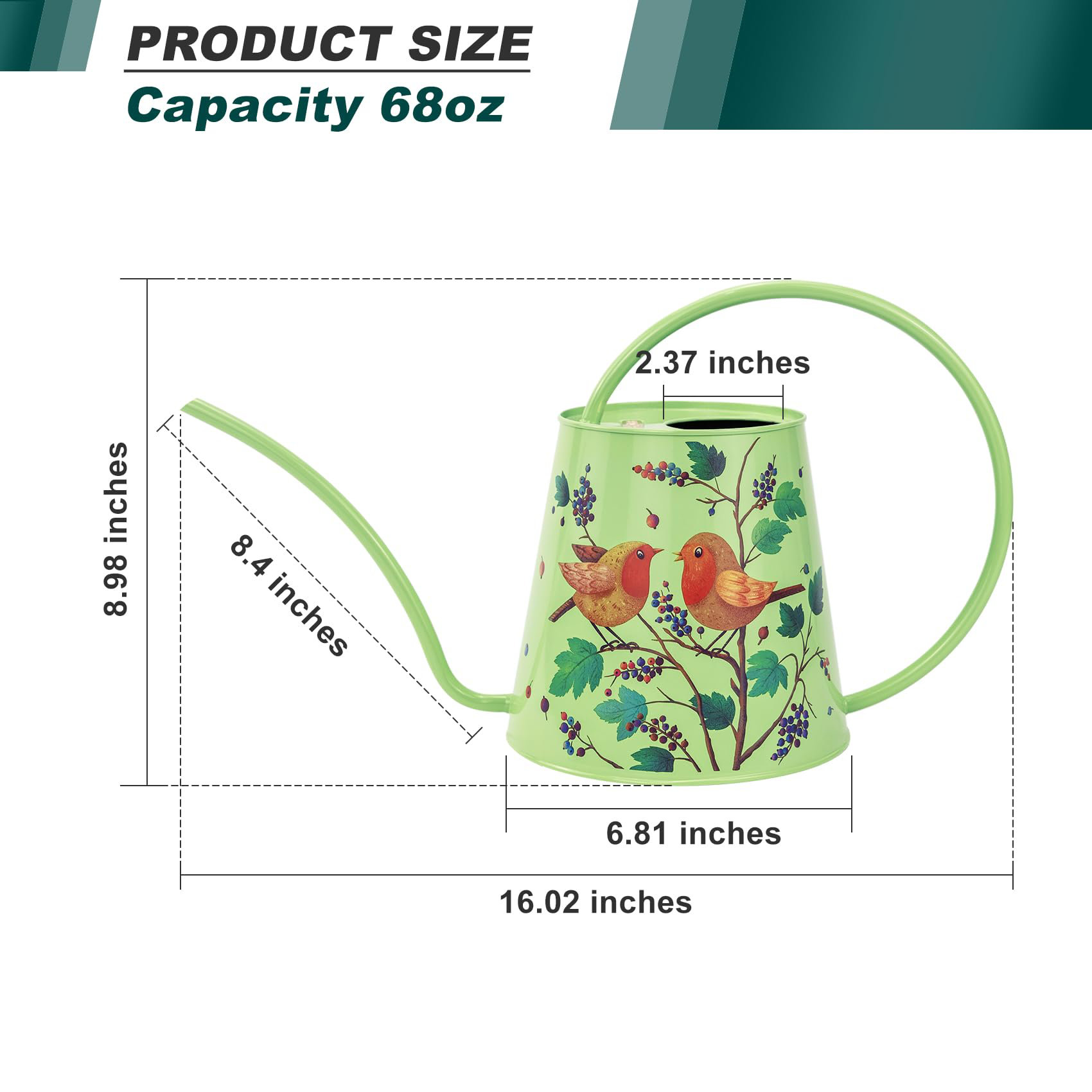 shuoli House Plants Watering Can - Indoor & Outdoor 1/2 Gallon ...