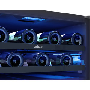 Zephyr Brisas by Zephyr 24" 21-Bottle and 64-Can Dual Zone Wine and ...