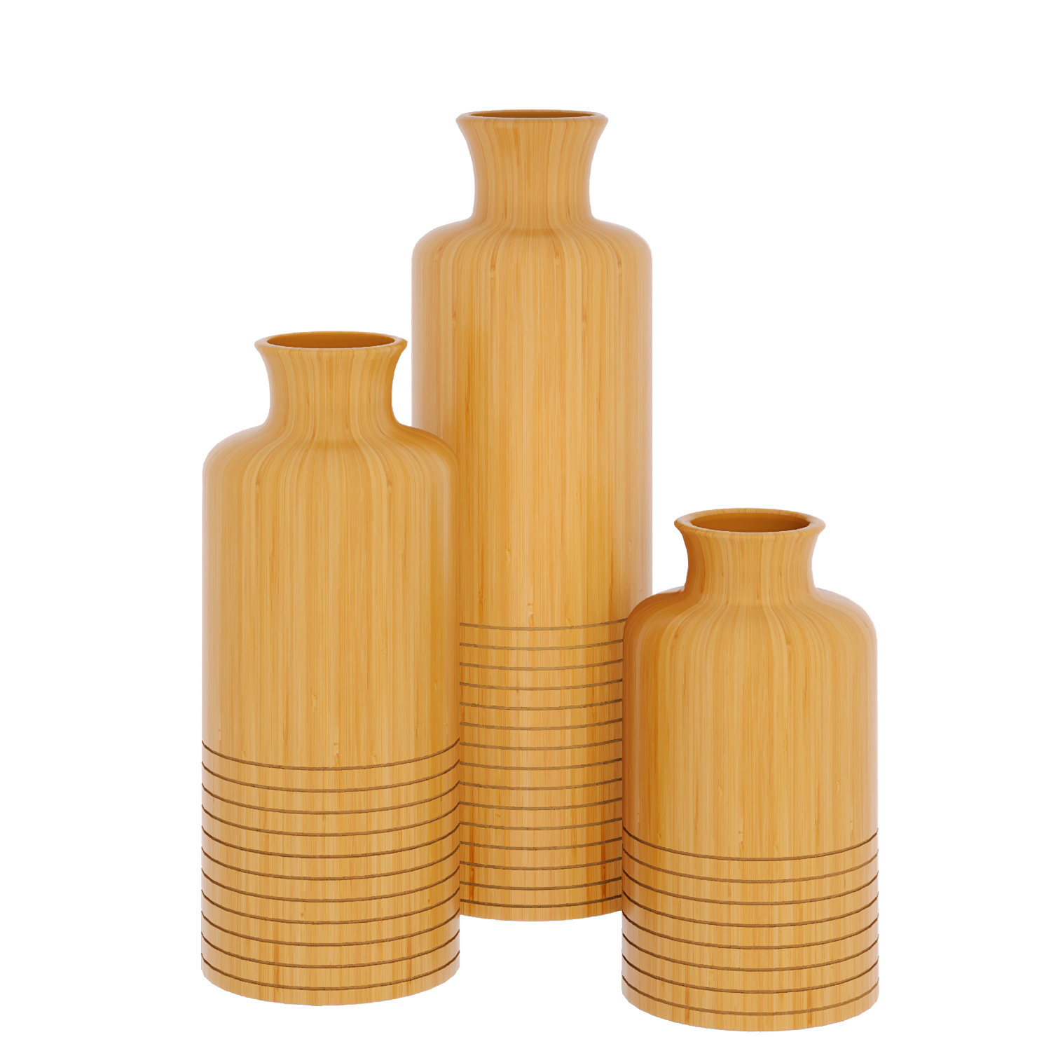 Creative Scents Harmony Vases - Set Of 3 - Premium Home Shelf Decor ...