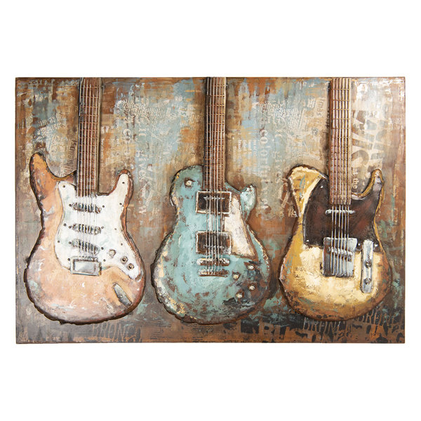 Williston Forge Guitars 120x5x80 cm Wall Décor | Wayfair.co.uk