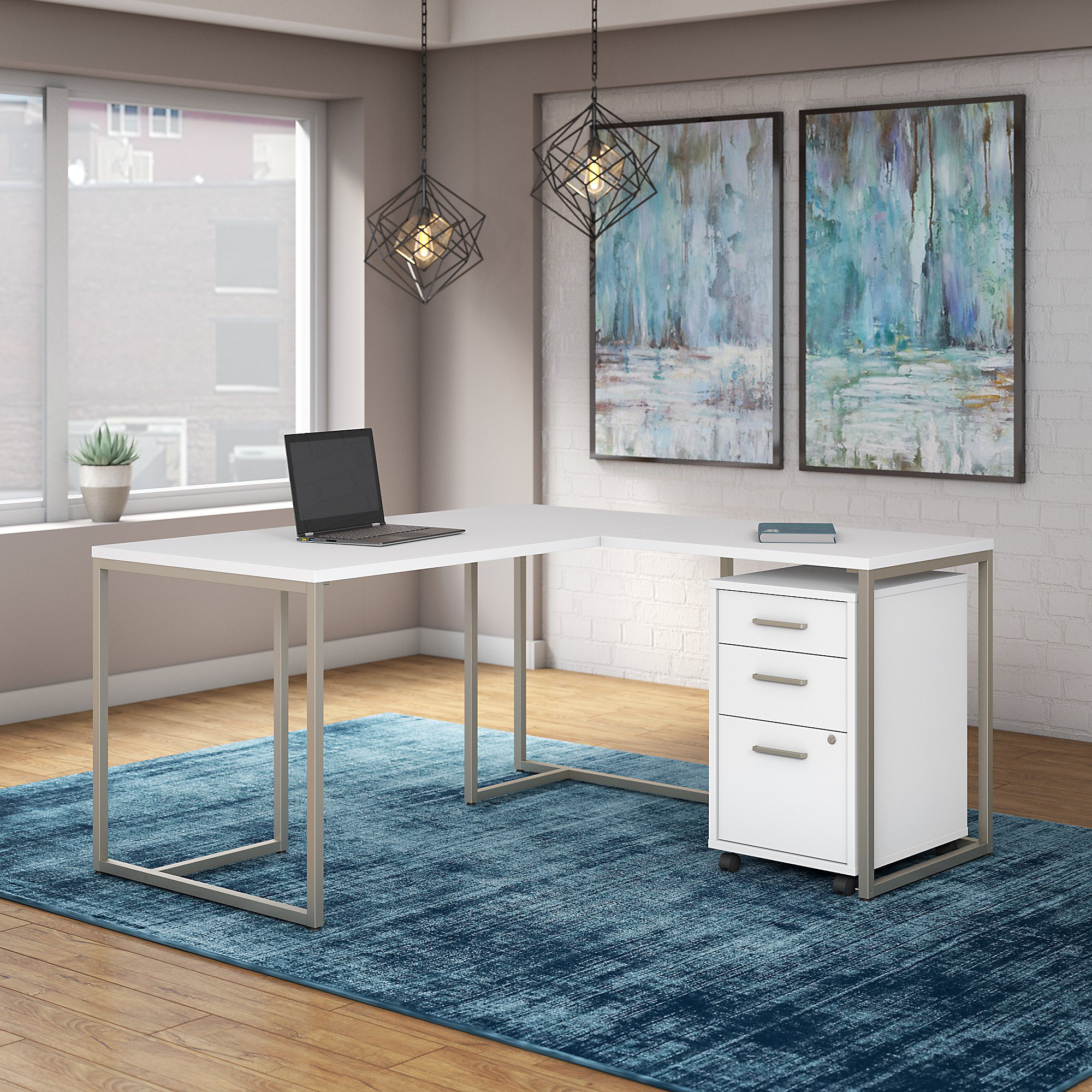 Bush Business Furniture Method 3 Piece L-Shape Computer Desk Office Set ...
