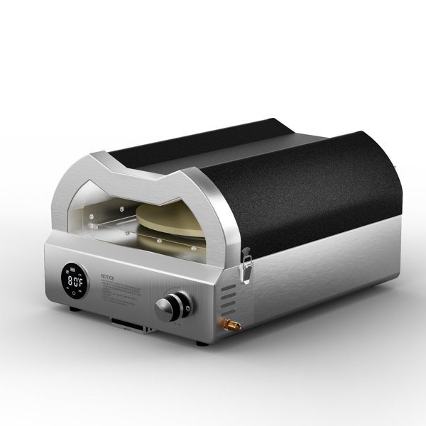 Velivi 12 In. Propane Pizza Oven, Outdoor Pizza Oven In Black With ...