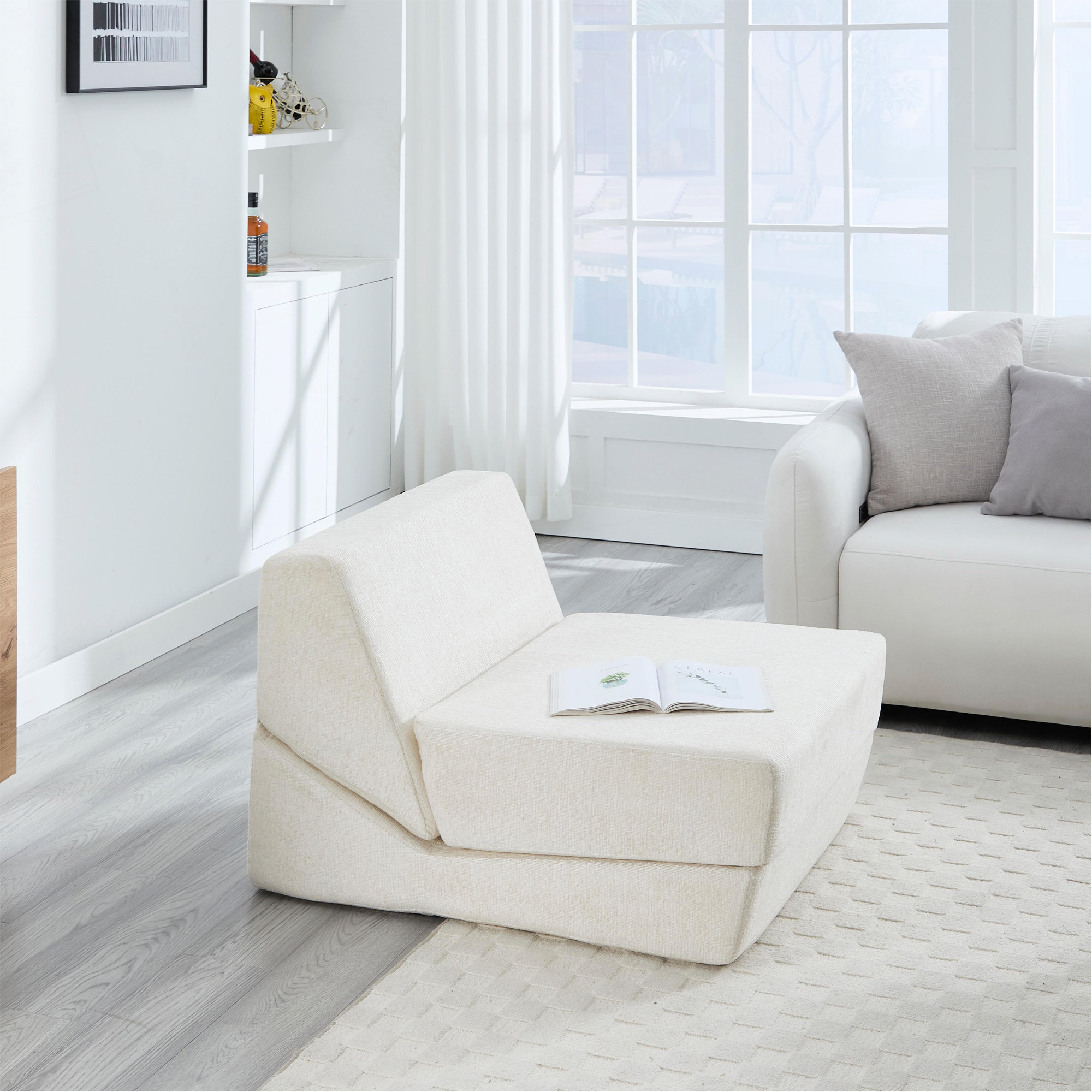 George Oliver Heng Ming Single Sofa Bed, Suitable For Balcony, Bedroom ...