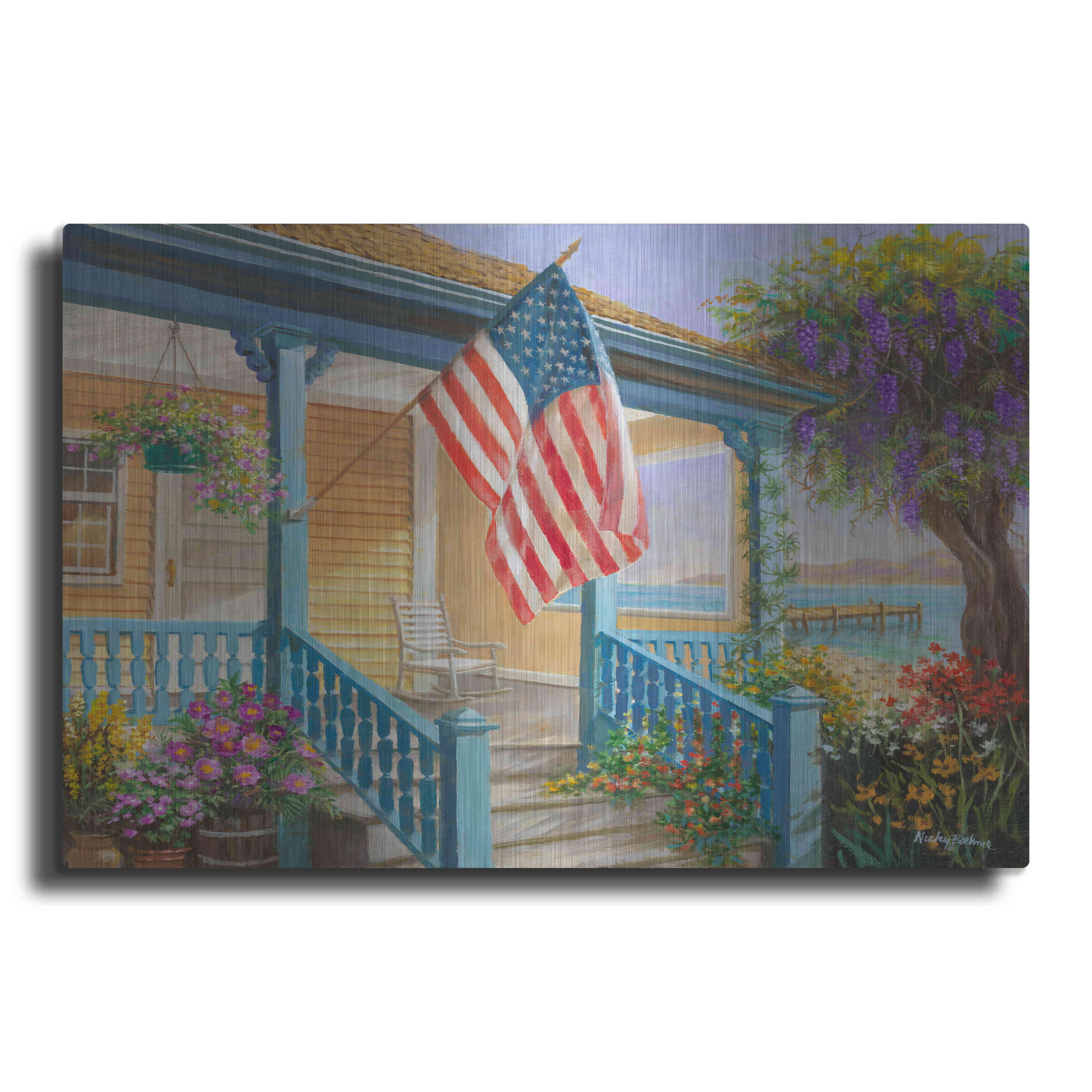 Latitude Run® 'My Home Sweet Home' By Nicky Boehme, Metal Wall Art ...