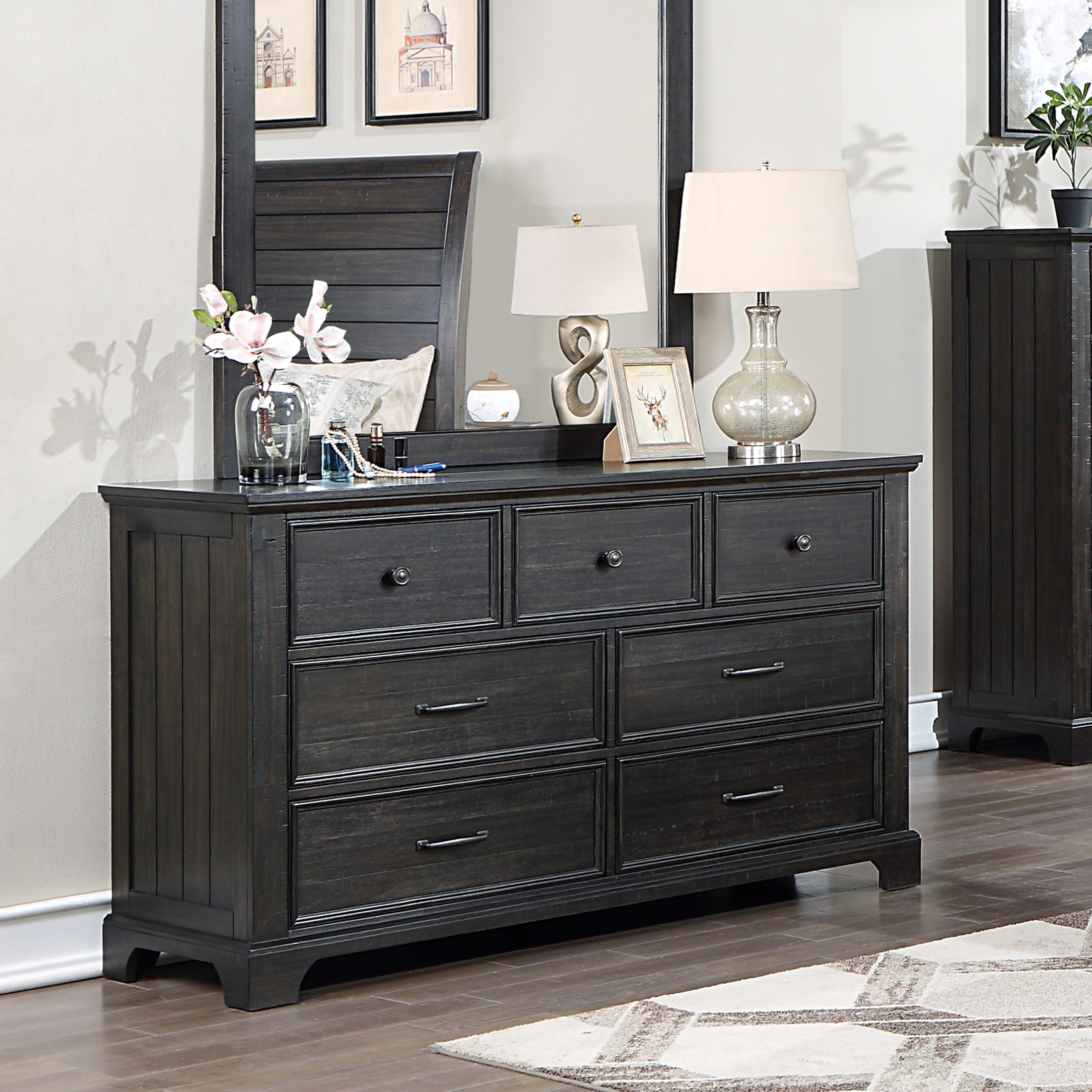Winston Porter Jonique 42.05" W Solid Wood Double Dresser - Wayfair Canada