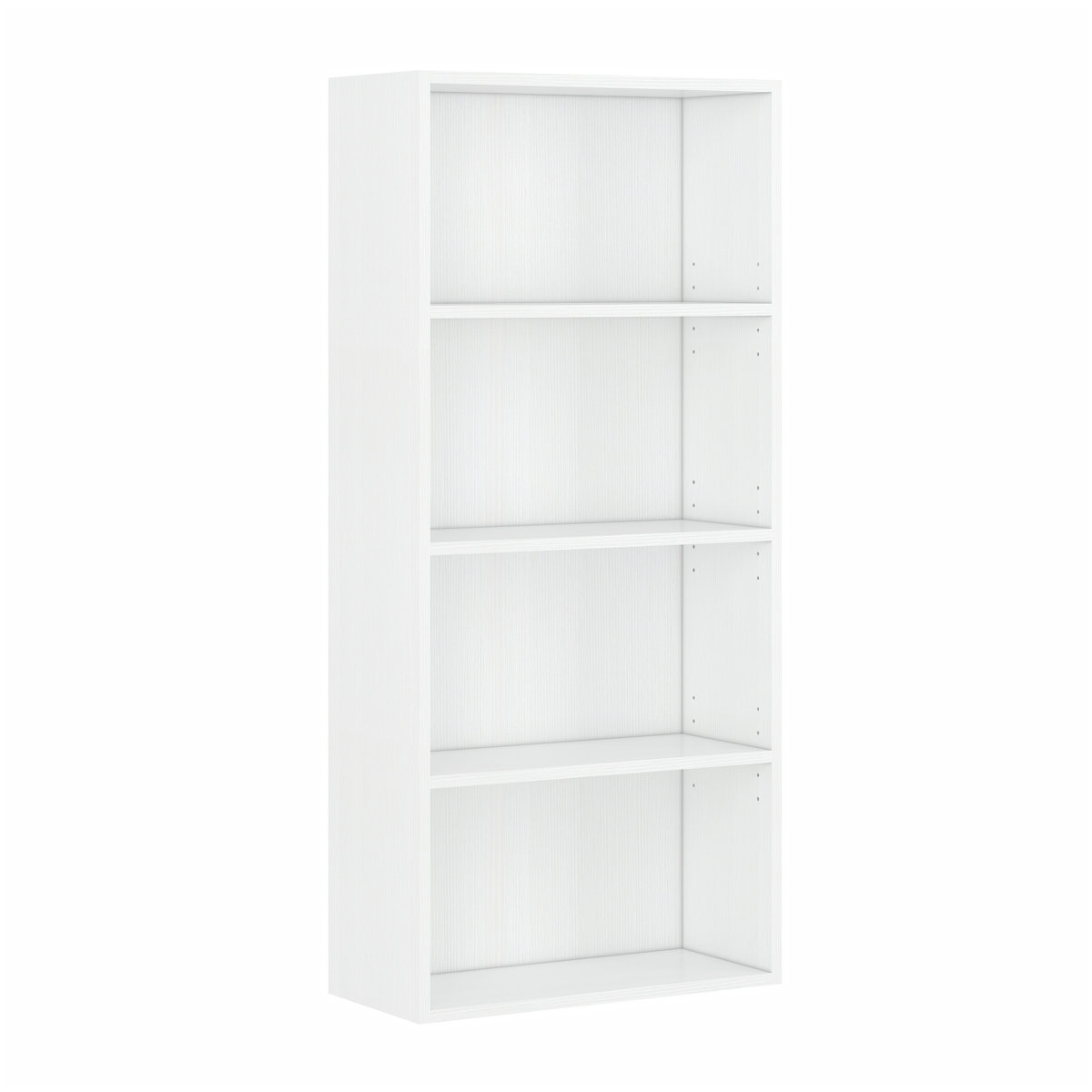 Ebern Designs Bookcase, 4-Tier Adjustable Open Storage Shelf Display ...