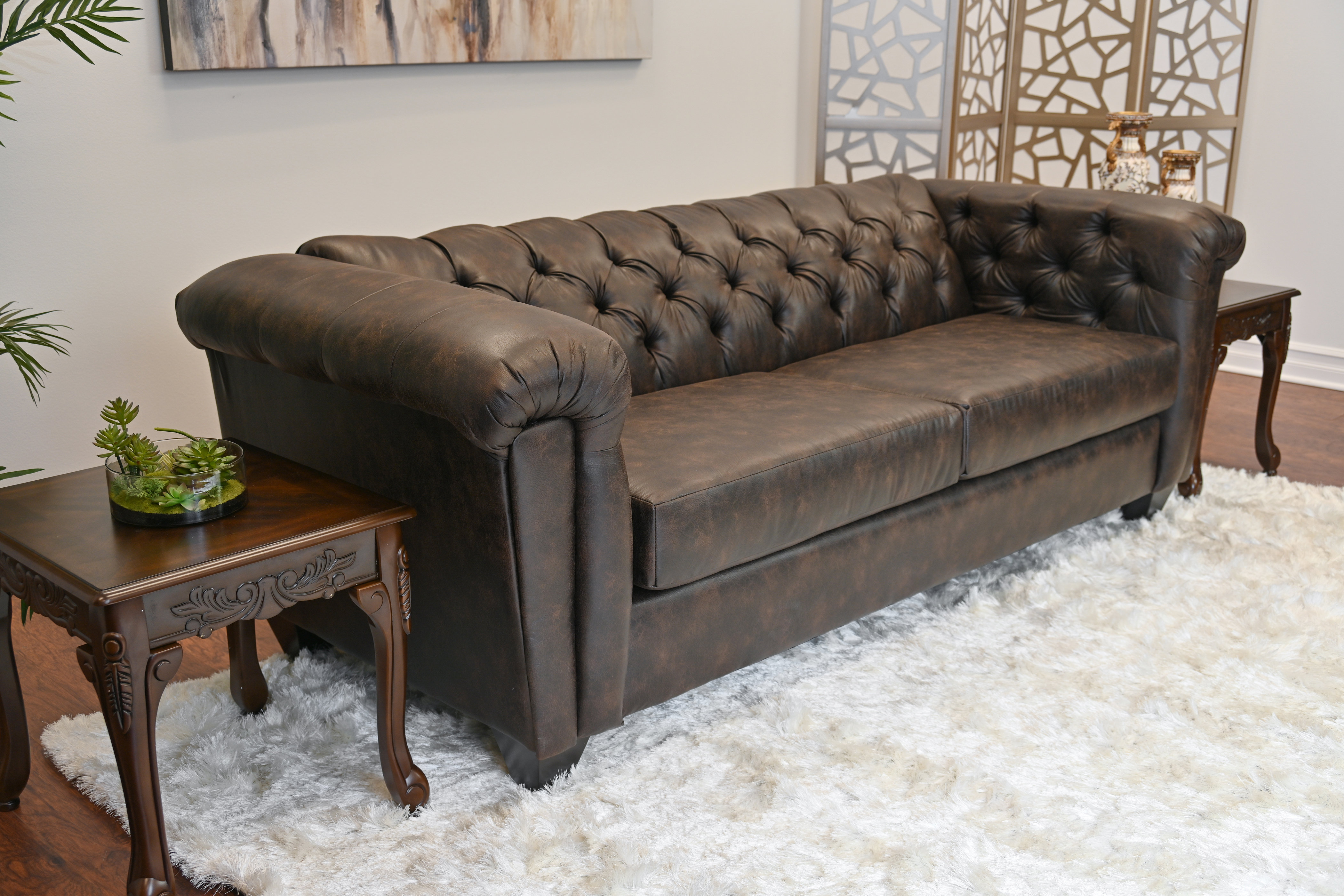 Williston Forge Jennavive 93'' Rolled Arm Chesterfield Sofa - Wayfair ...