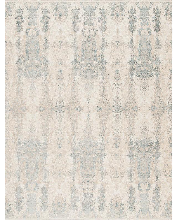 Samad Rugs Mykonos Damask Area Rug in Gray | Perigold