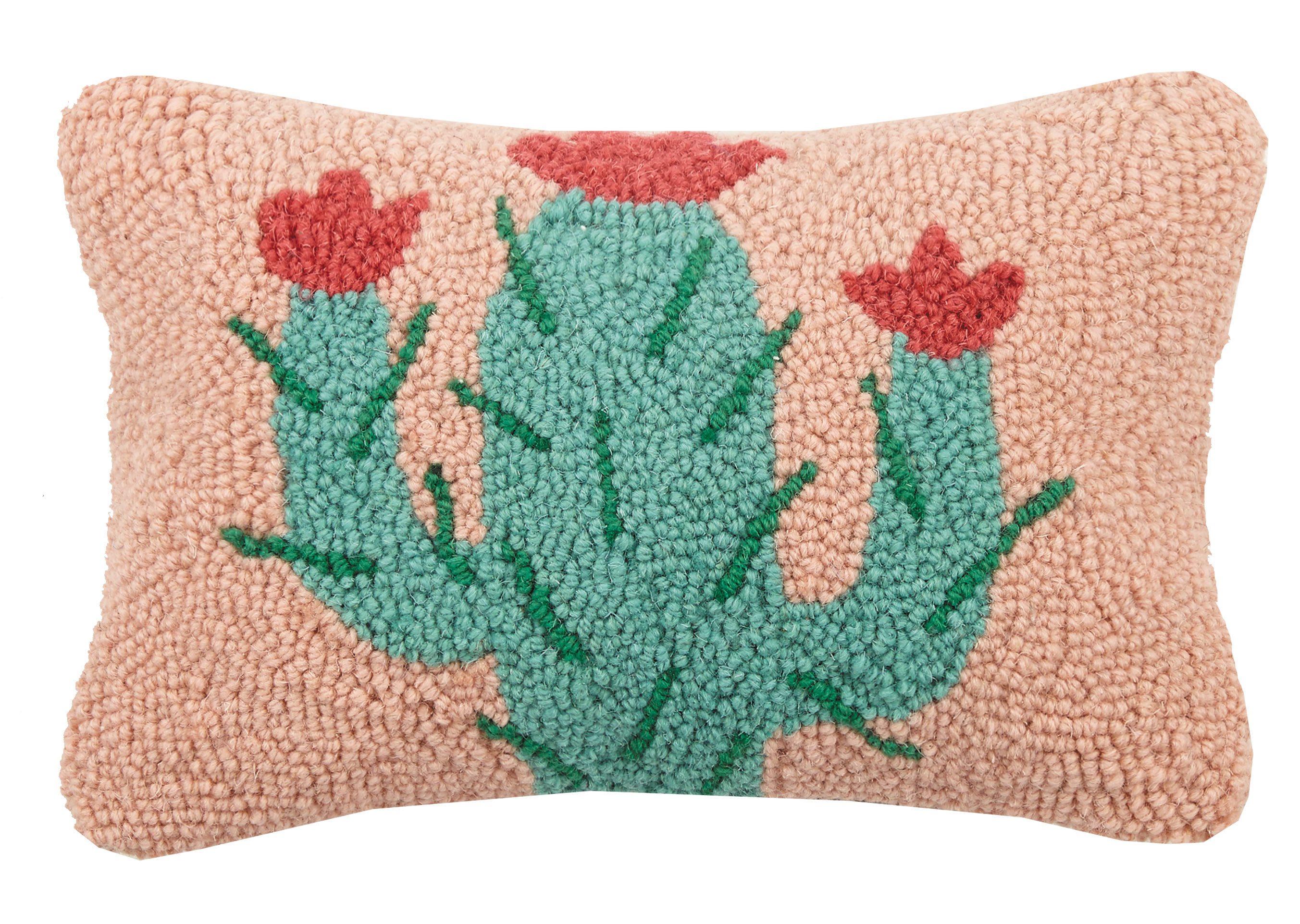 Peking Handicraft Cactus Hook Wool Lumbar Pillow & Reviews | Wayfair