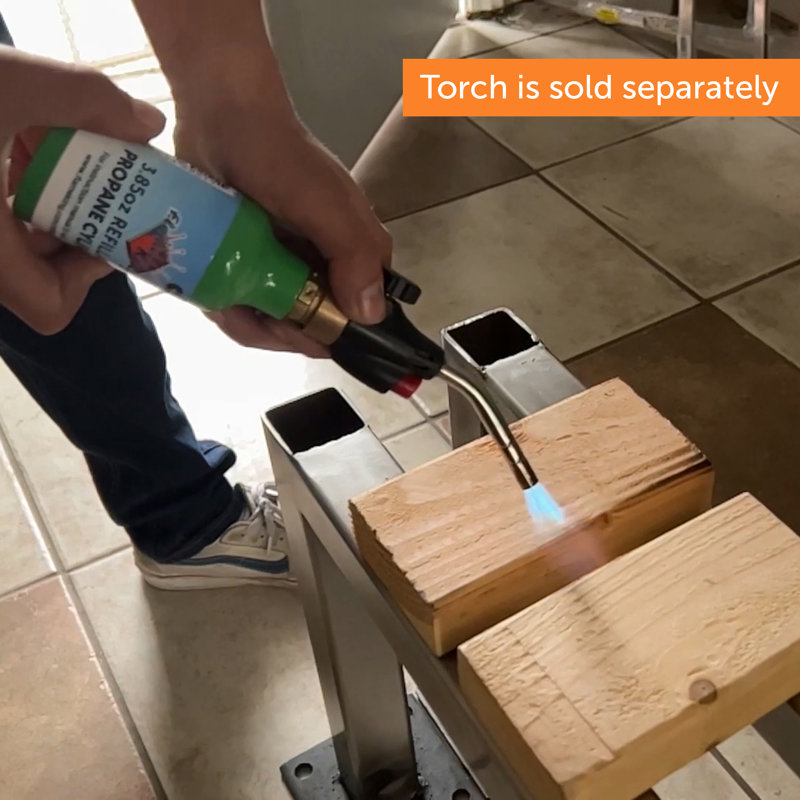 Flame King 1/4LB Refillable Empty Propane Tank for Small Propane Lamps ...