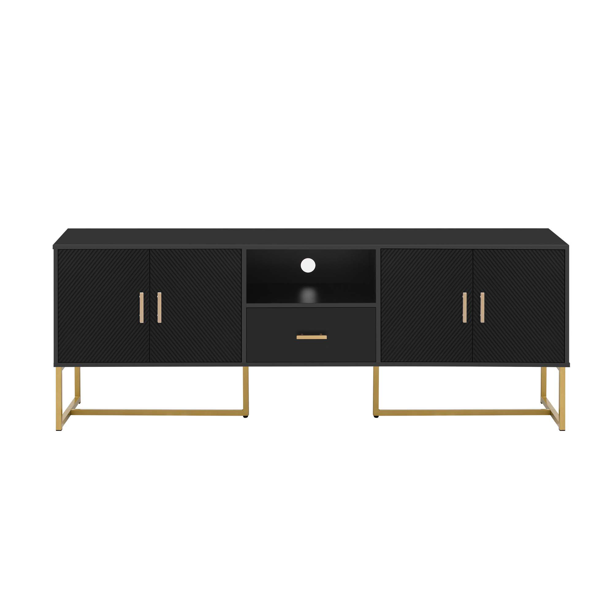 Mercer41 Modern TV Stand For TV Up To 70 Inches,TV Cabinet With 1 ...
