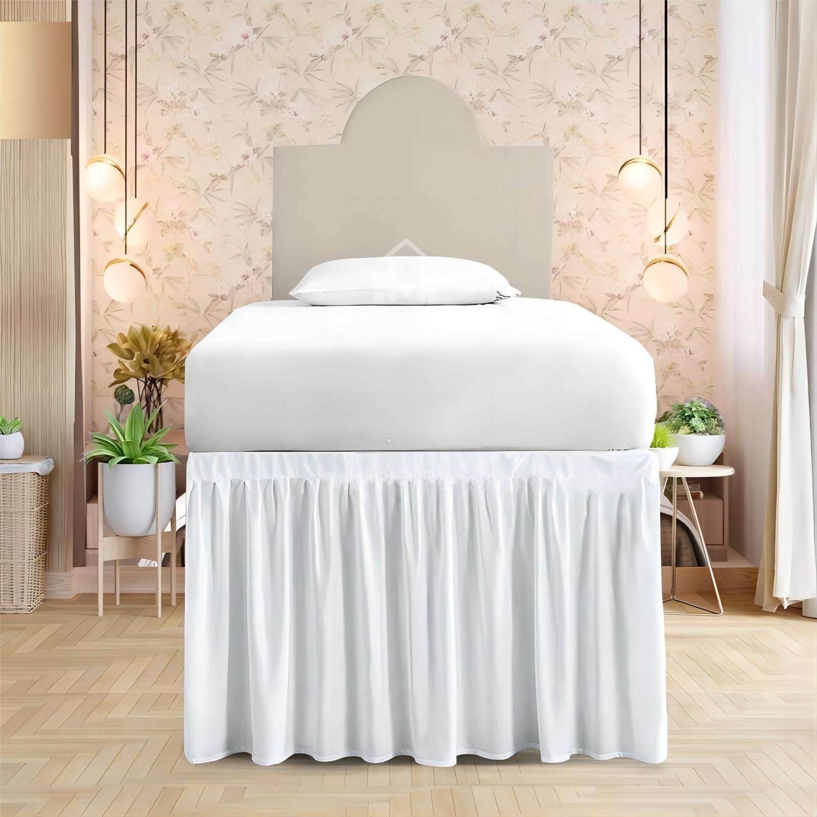 XIXIXIANGRONGAA Dorm Room Bed Skirt - Ruffled Dorm Sized College Dorm ...
