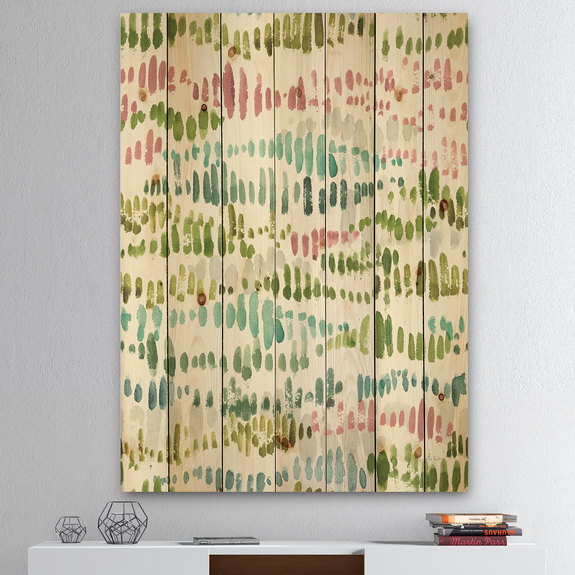 East Urban Home Mixed Green Geometric Pattern II - Transitional Print ...