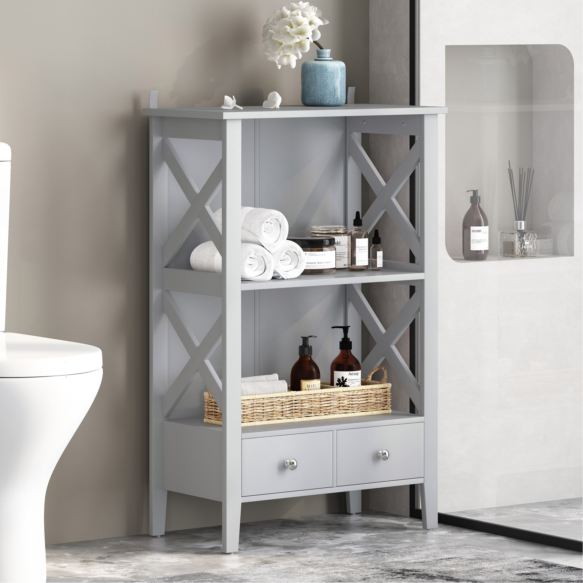 Breakwater Bay 2 DRAWER STORAGE RACK | Wayfair