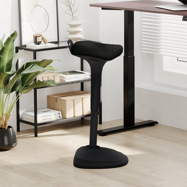 Latitude Run® Alaynia Adjustable Height Ergonomic Active Stool with ...