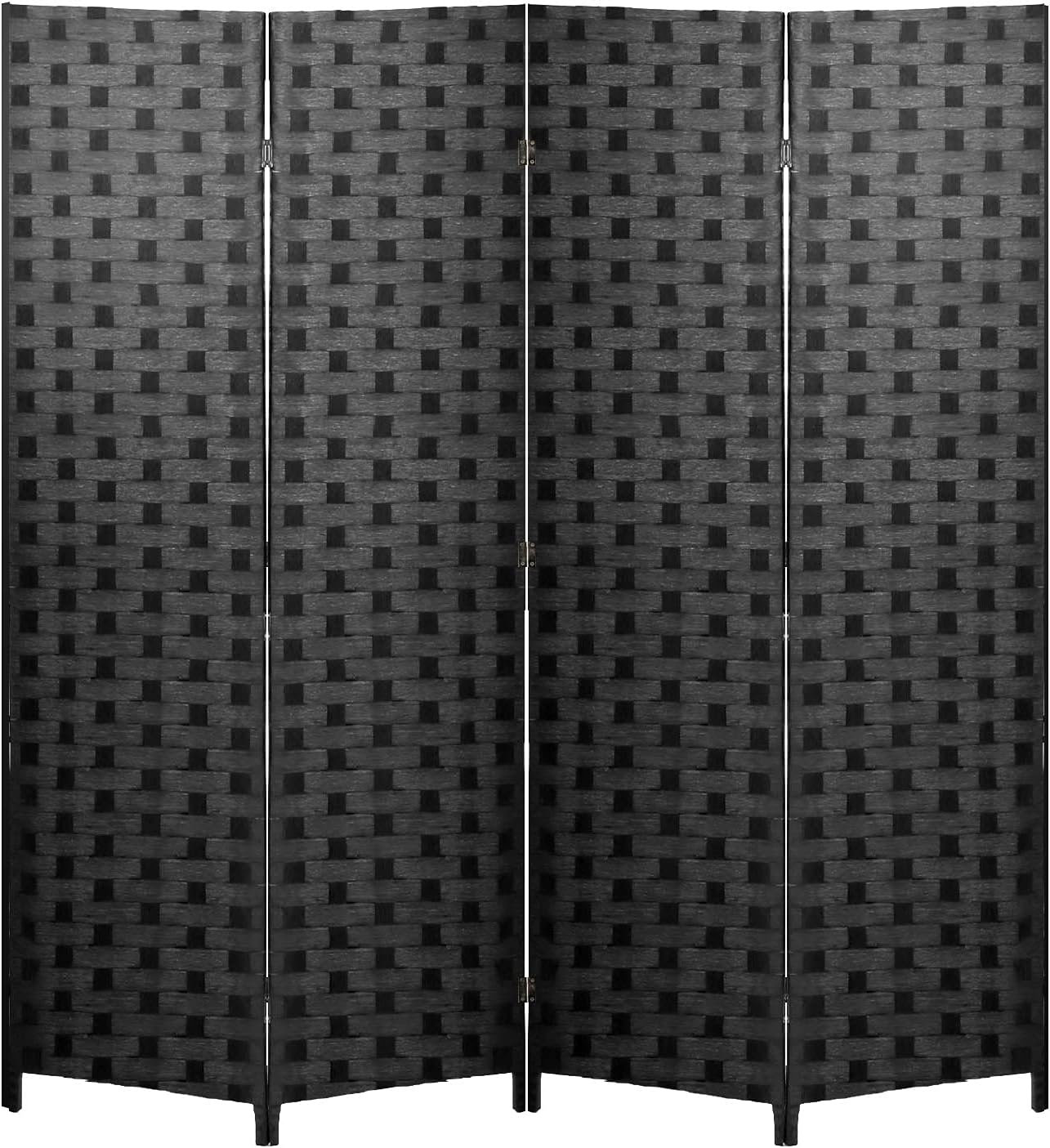 Lark Manor™ Room Divider 6FT Wall Divider Wood Screen 4 Panels Wood ...