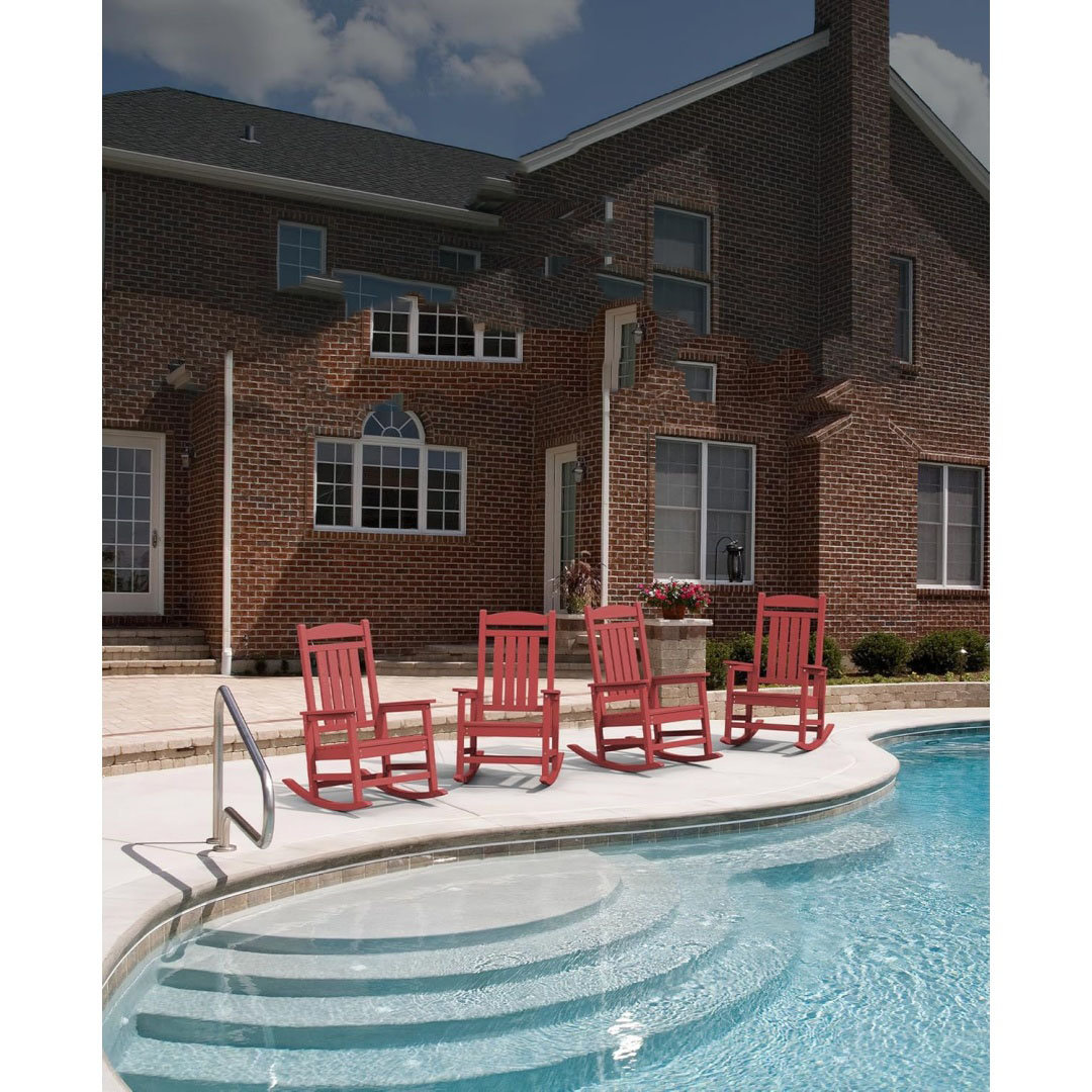 One Allium Way® Outdoor Rocking Chairs, Weather Resistant Patio Rocking ...