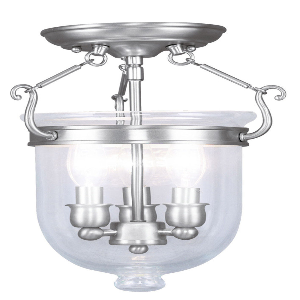 House of Hampton Jefferson Lighting Lights 3-light Antique Brass ...