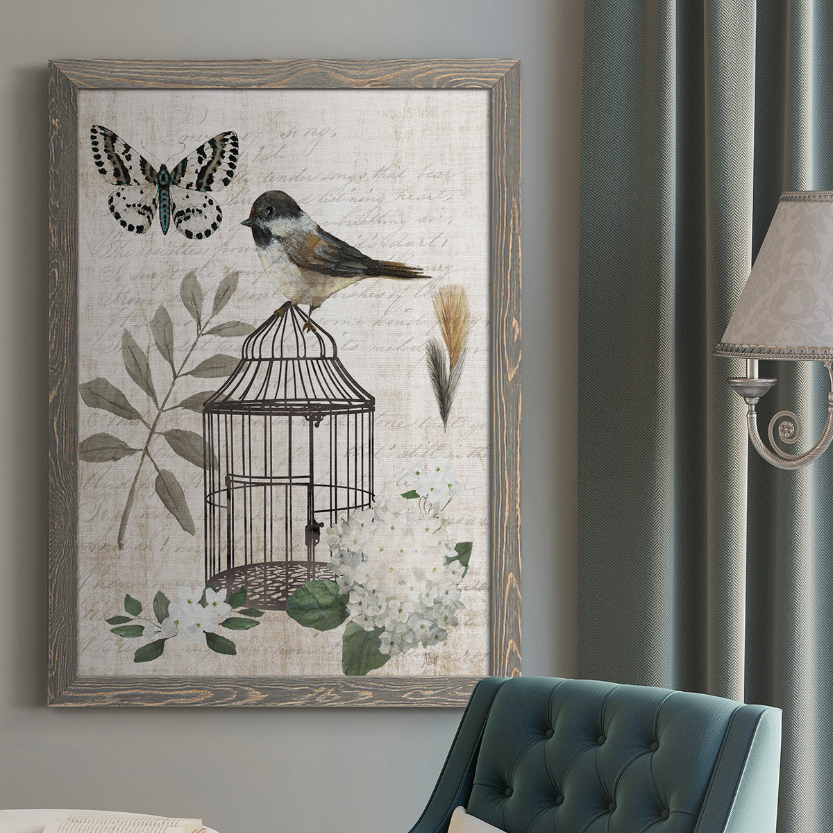 August Grove® Suzann Vintage Menagerie II - Single Picture Frame Print ...