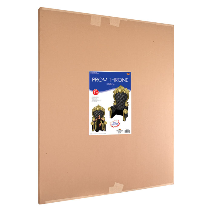 The Beistle Company 3-D Prom Throne Prop | Wayfair