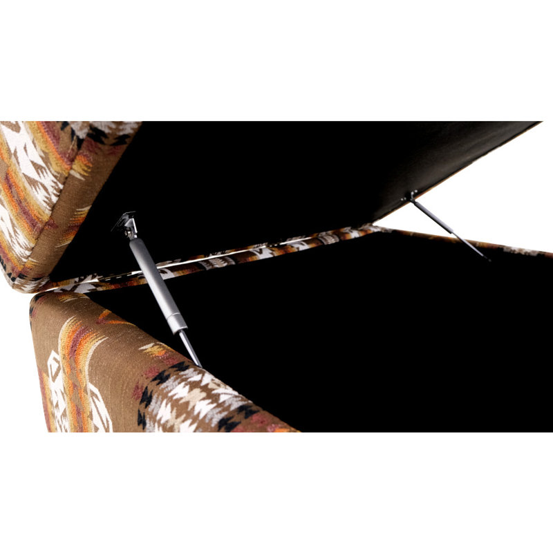 Foundry Select Ariabella 38" Wide Rectangle Patchwork Storage Ottoman ...