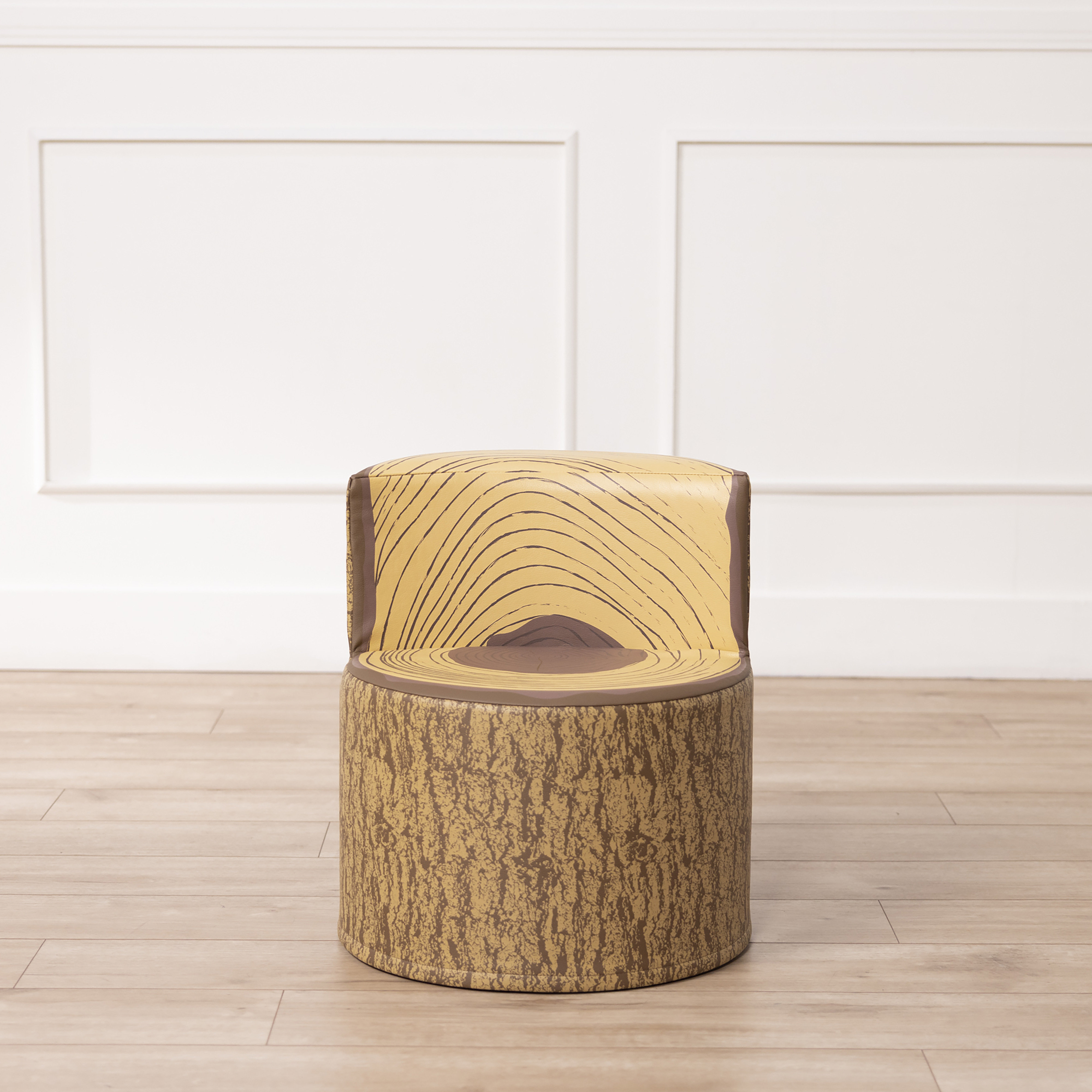 ECR4Kids SoftZone Tree Log Chair, Chocolate | Wayfair