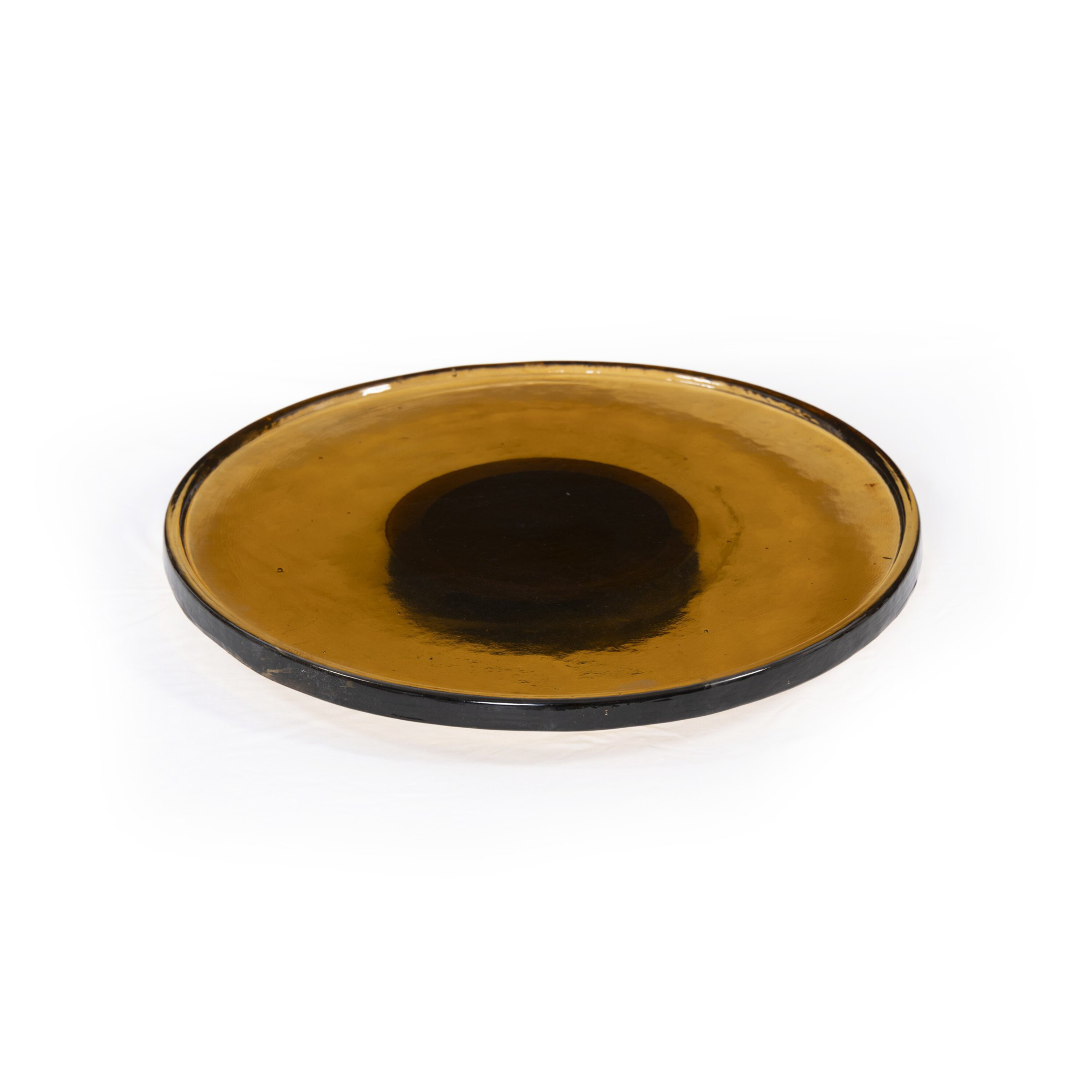 Amber Lewis x Four Hands Suz Lazy Susan-Amber Cast Glass | Perigold