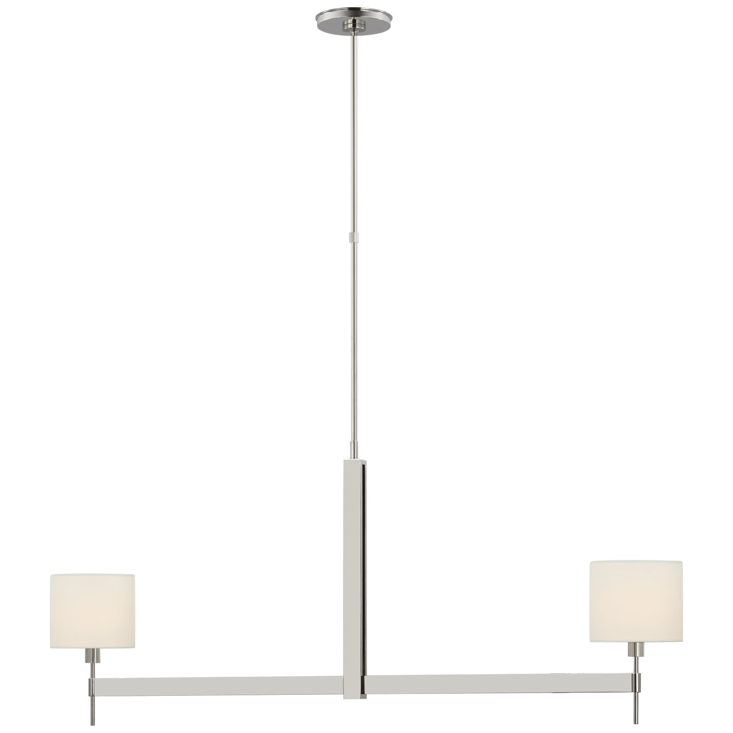 Visual Comfort Signature Brontes 2 - Light Shaded Linear Chandelier ...