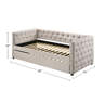 Greyleigh™ Wickman Daybed with Trundle,Platform Bed,Bed Frame & Reviews ...
