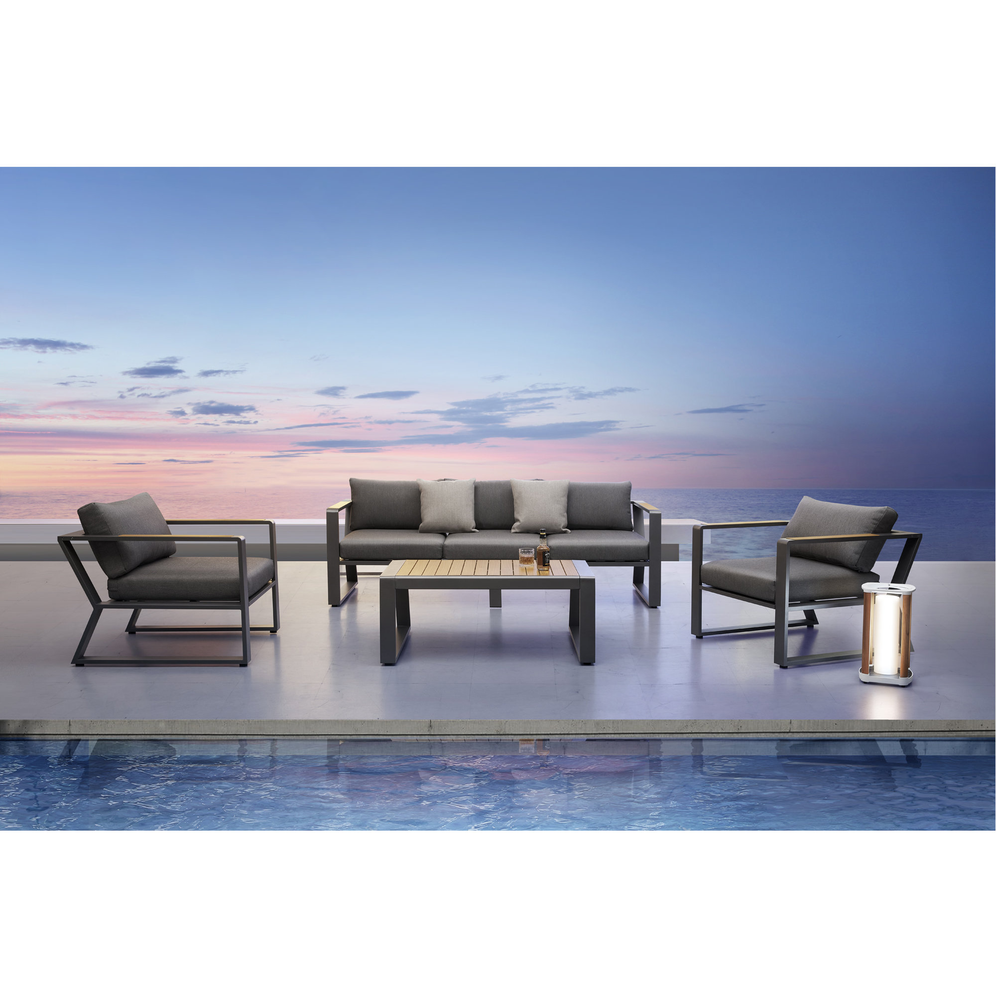 HIGOLD Exee 5 - Person Seating Group with Cushions | Wayfair