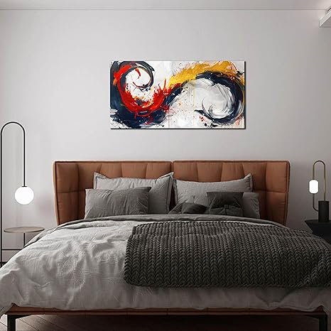 Wrought Studio™ Abstract Living Room Pictures Wall Decor - Modern Art ...