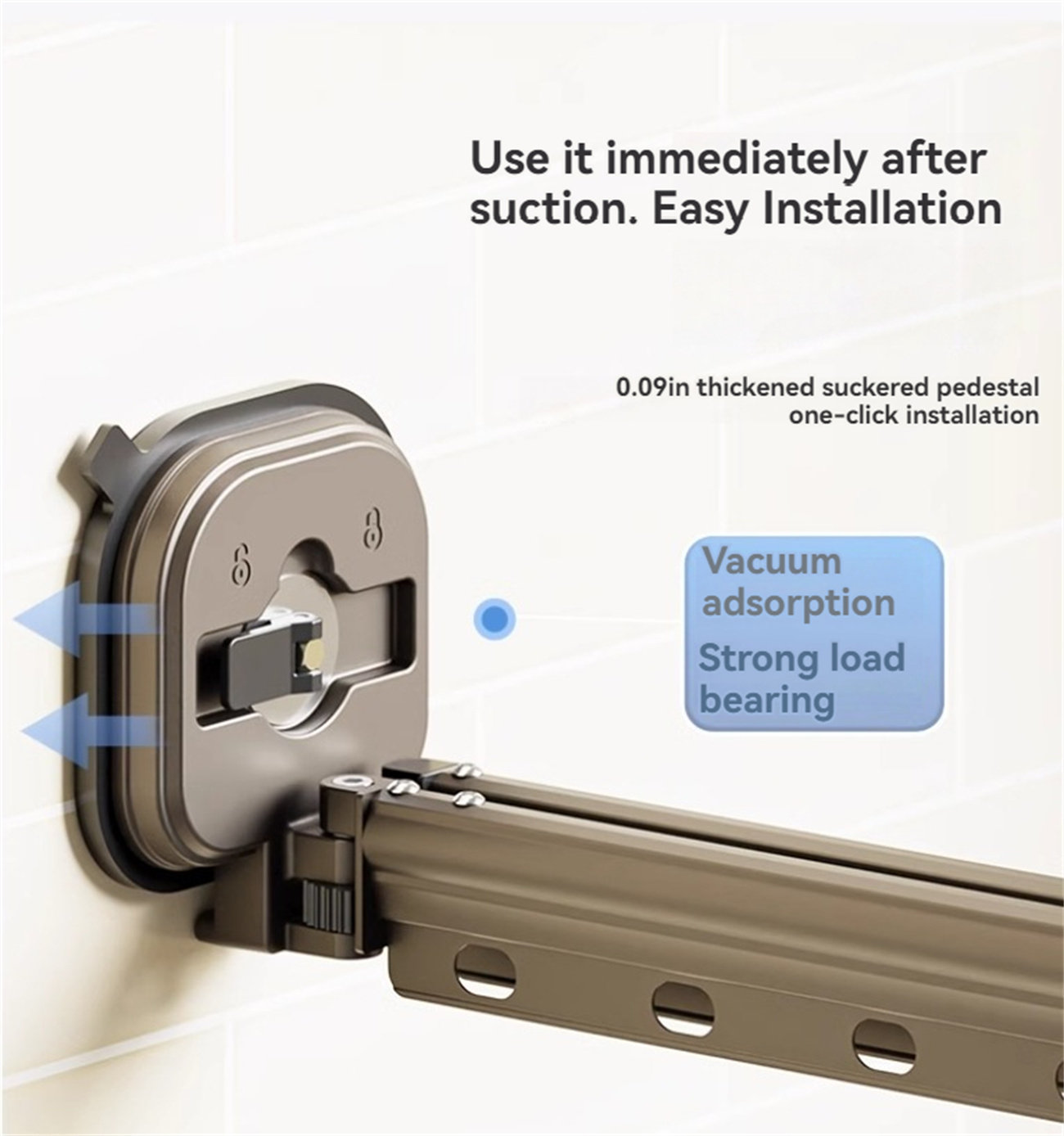 Rebrilliant Suction Cup Invisible Folding Clothes Rack | Wayfair