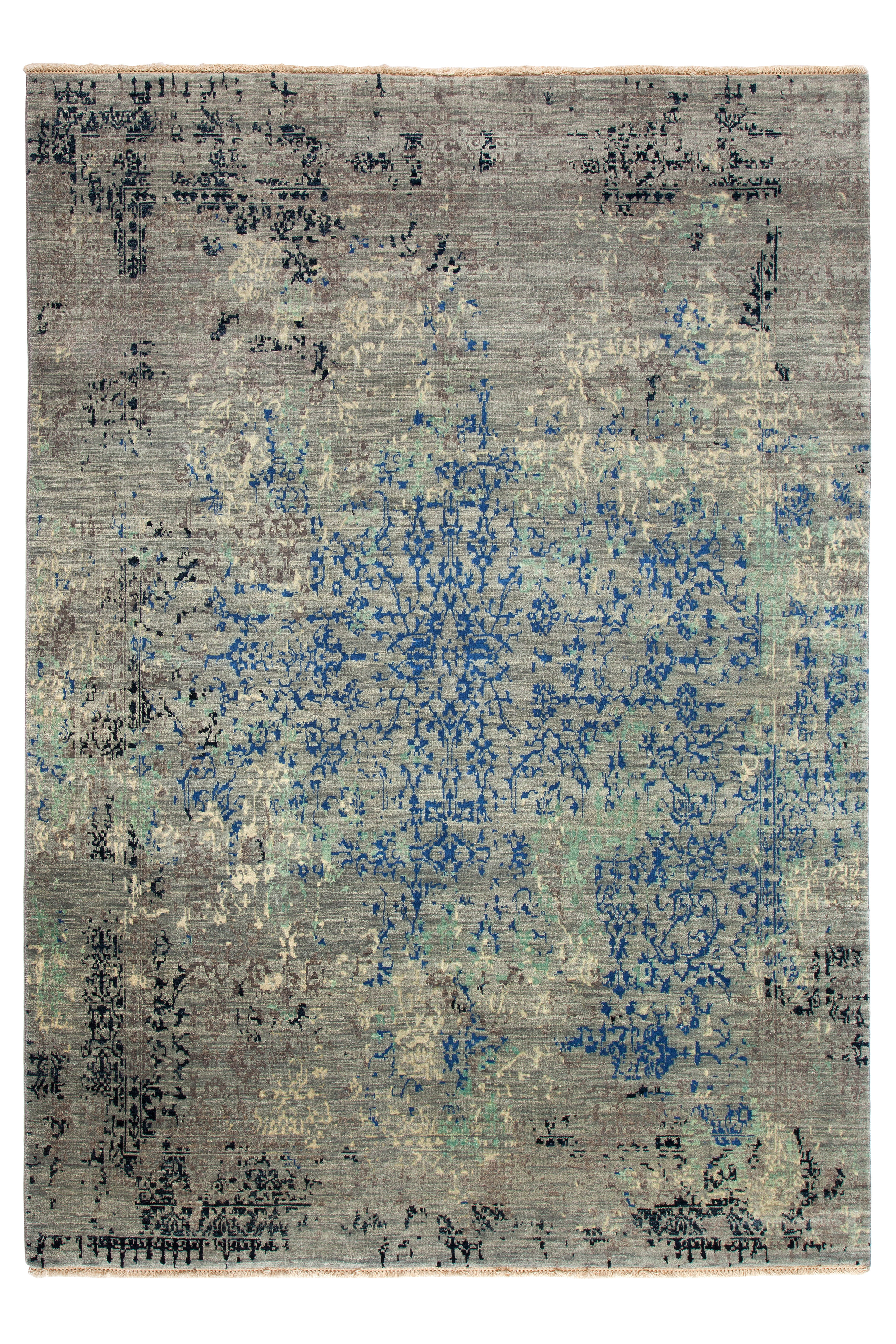 Williston Forge Andish Hand-Knotted Wool Grey Rug | Wayfair.ie