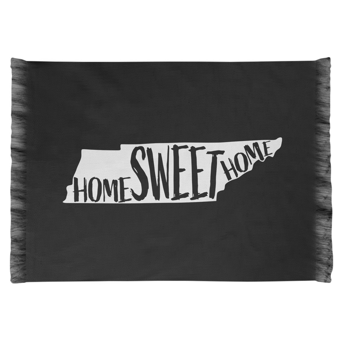 East Urban Home Home Sweet Tennessee Black Area Rug | Wayfair