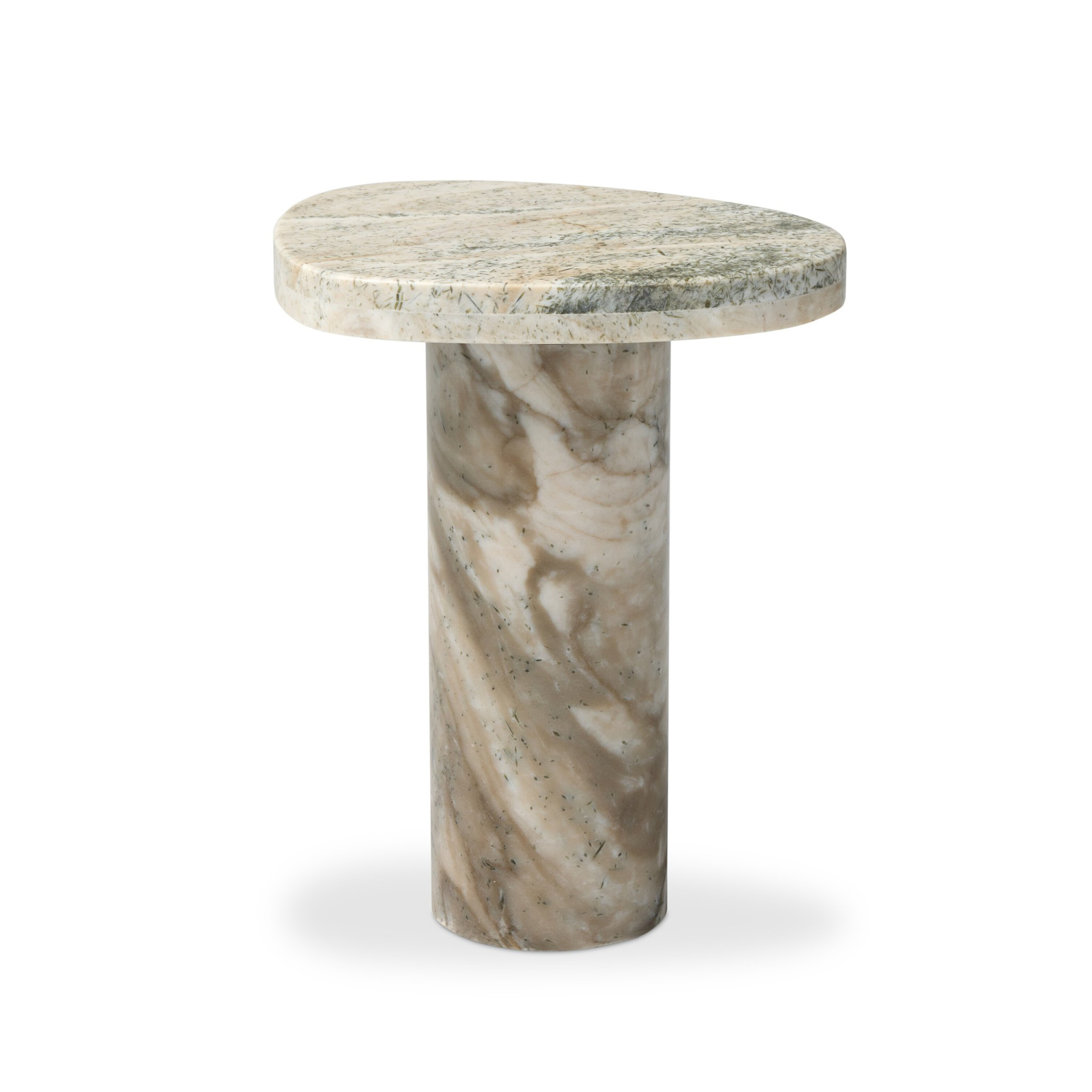 Four Hands Zion End Table-Merlot Marble | Perigold