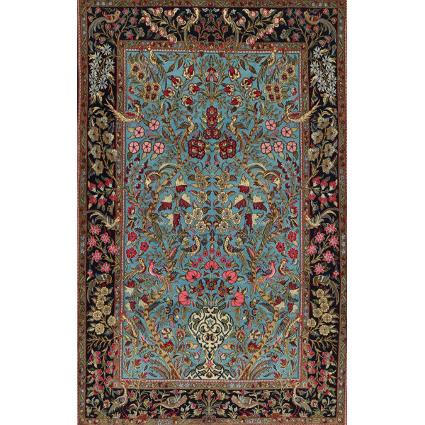 Bungalow Rose Oriental Red/Blue Area Rug | Wayfair