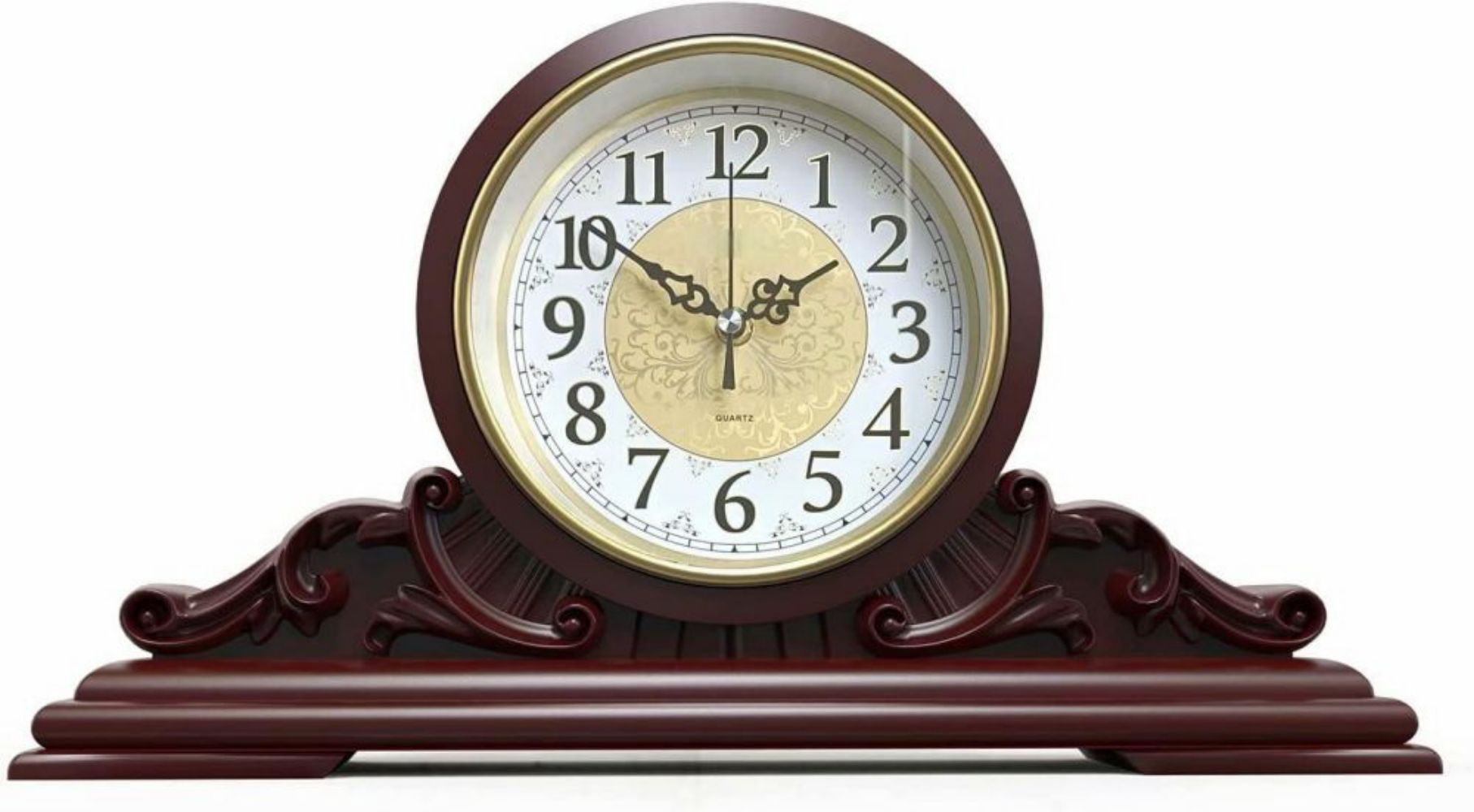 Alcott Hill® Table Clock, Antique Desk Clock, Modern Quartz Movement ...