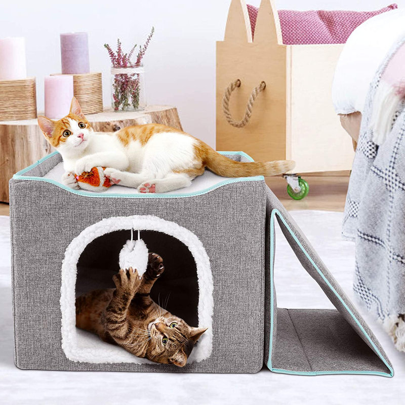 Tucker Murphy Pet™ Brystin Square Cat Bed & Reviews | Wayfair